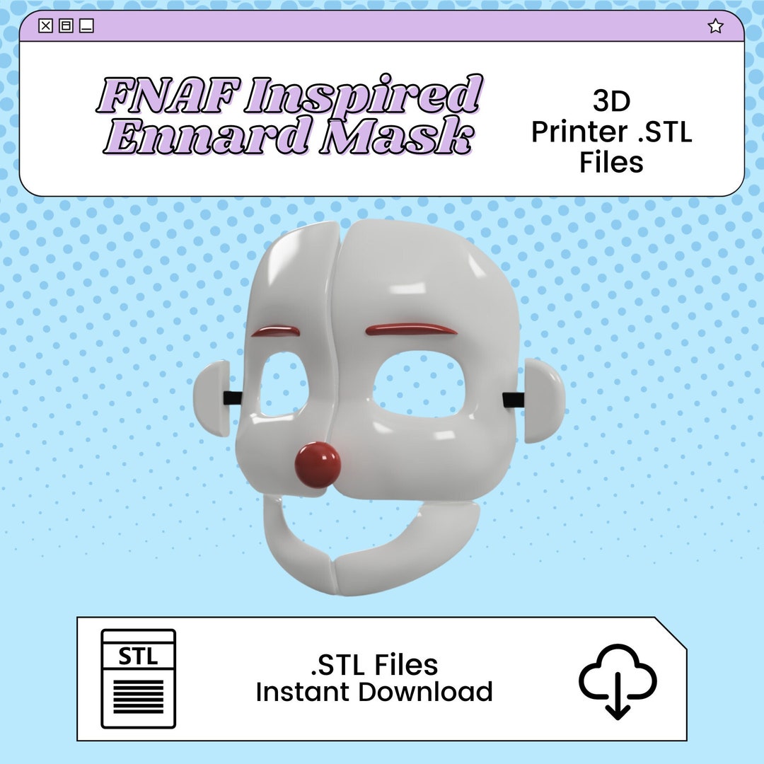 Ennard Mask 3D Print File Inspired by Five Nights at Freddy's STL for ...