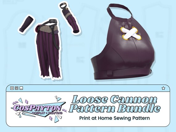 Jinx Bundle PDF Cosplay Pattern Arcane Inspired Printable - Etsy UK