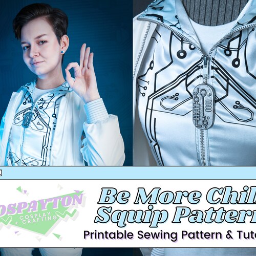 Squip Cosplay Sewing Pattern and Circuit PNG From be - Etsy Canada