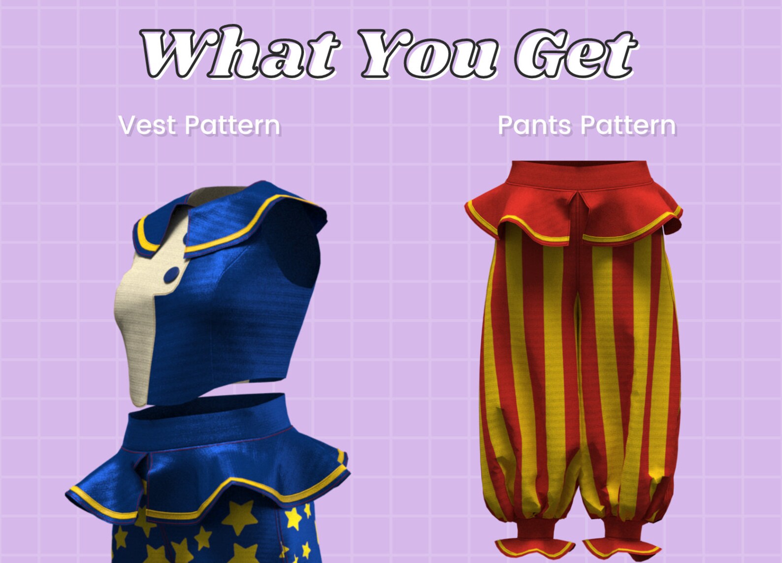 Sun and Moon PDF Cosplay Pattern Five Nights at Freddy's - Etsy