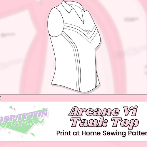 Arcane Vi League of Legends Cosplay Jacket DIGITAL SEWING | Etsy