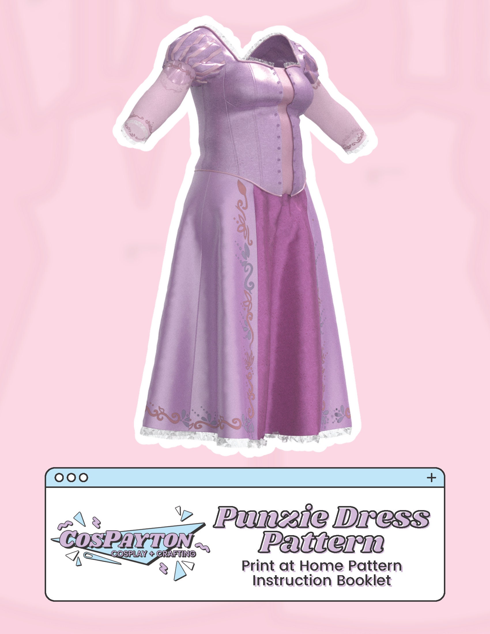 Princess Rapunzel PDF Cosplay Pattern Tangled Inspired - Etsy Australia