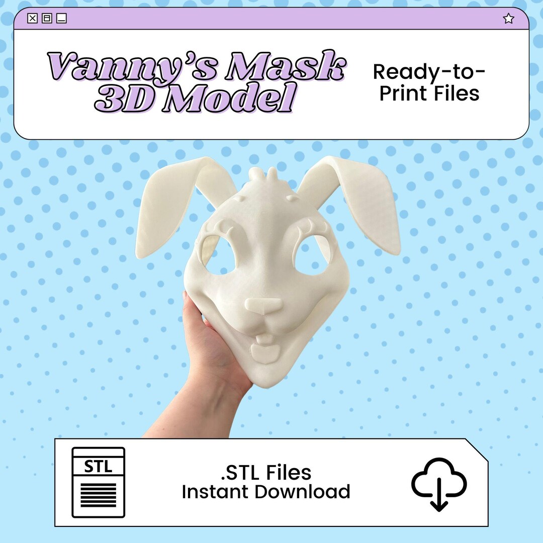 Vanny Mask 3D Print File Inspired by Five Nights at Freddy's: Security ...