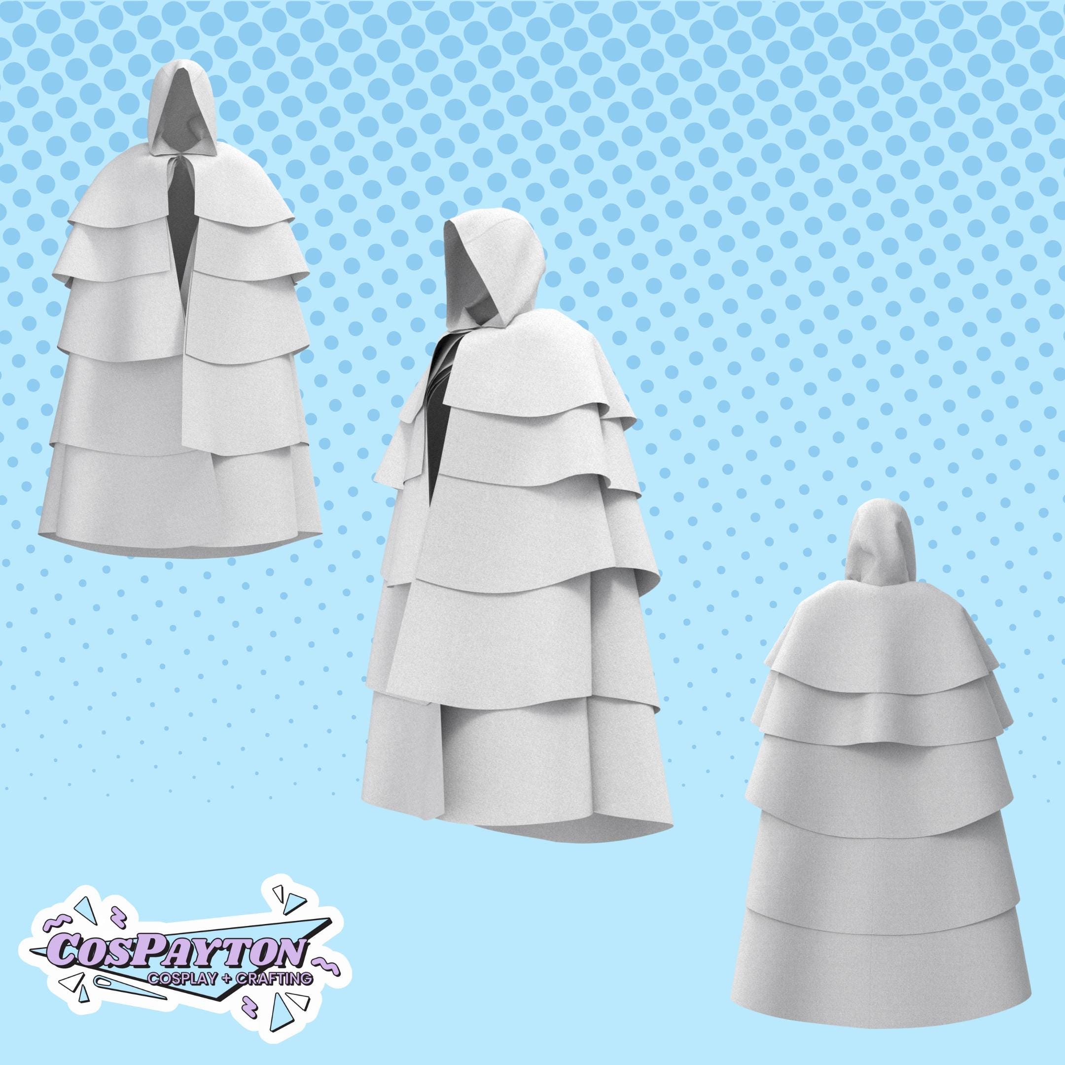 Cape Block Printable PDF Cosplay/renaissance Fair Sewing Pattern ...