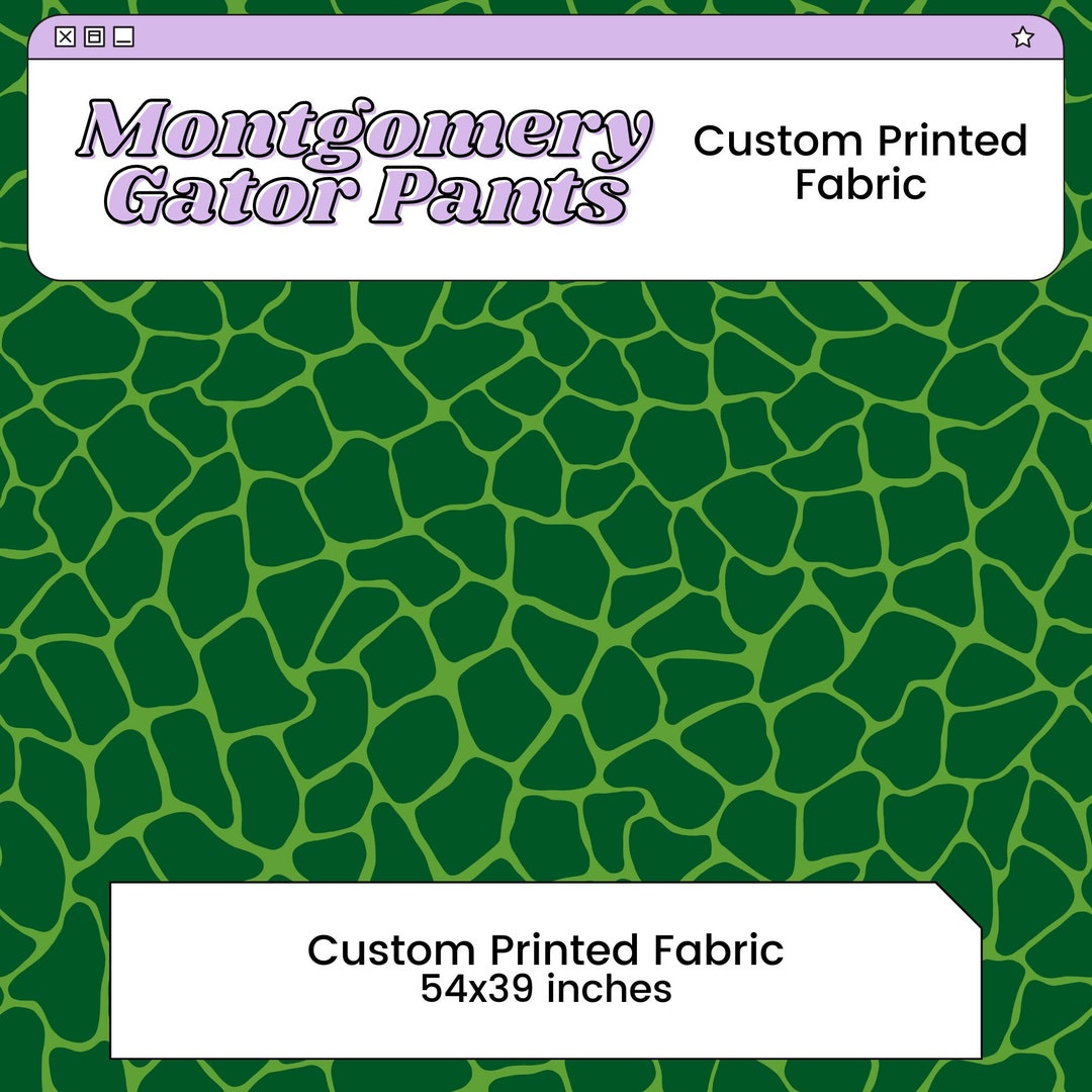 Montgomery Gator Pants Custom Printed Cosplay Fabric | Inspired by Five ...