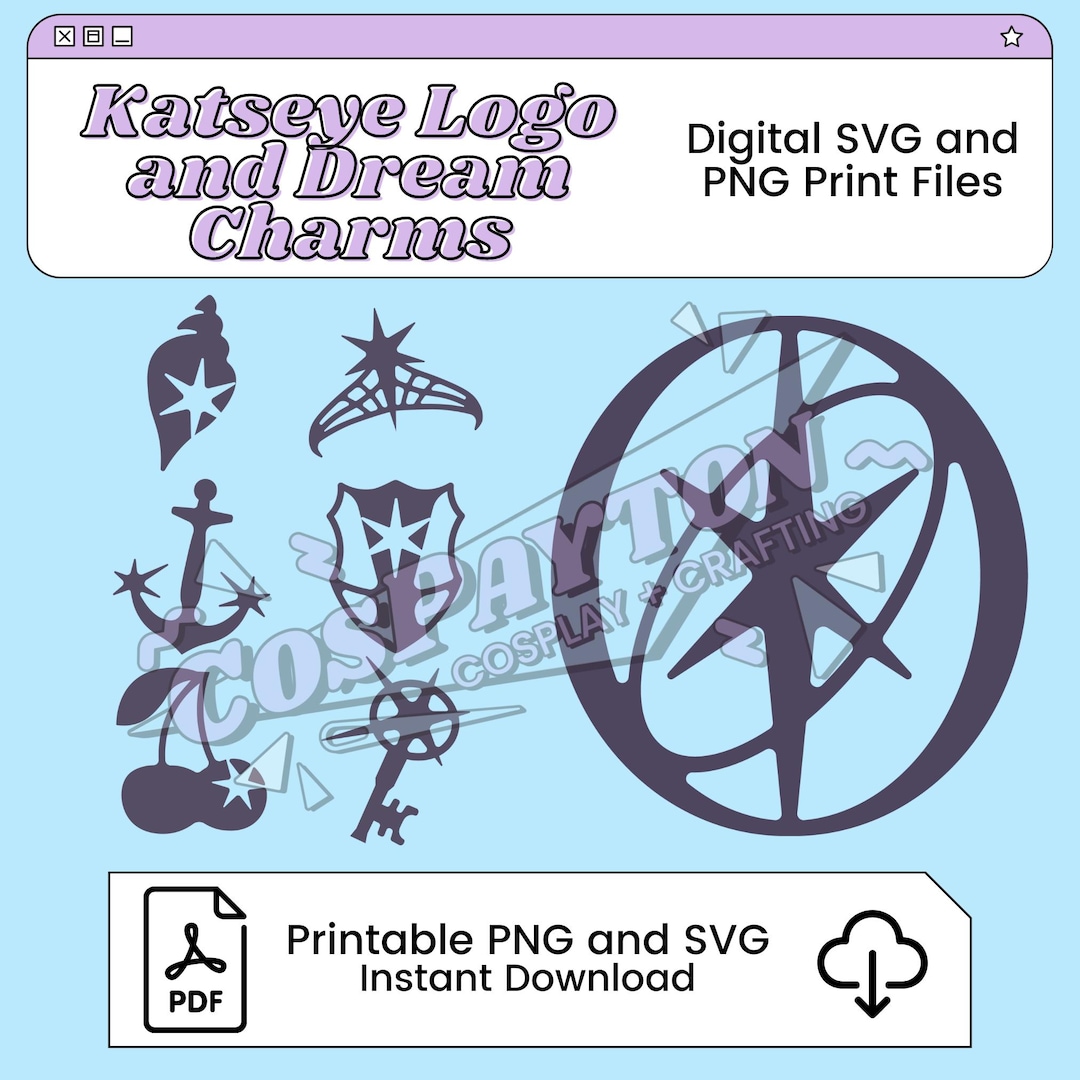 Katseye Dream Charm and Logo Printable Template Inspired by Katseye ...