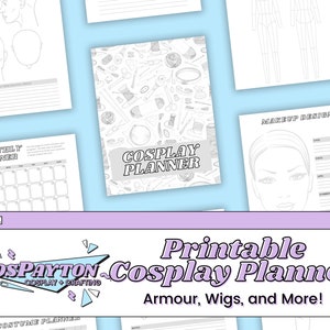 Cosplay Planner for Armour Wigs and Costumes Printable PDF - Etsy