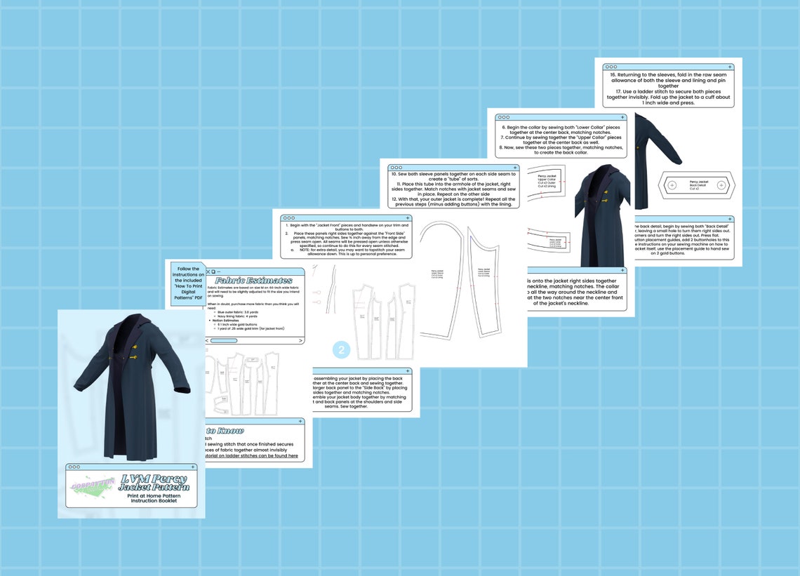 Percy Jacket Cosplay Pattern Critical Role Inspired - Etsy