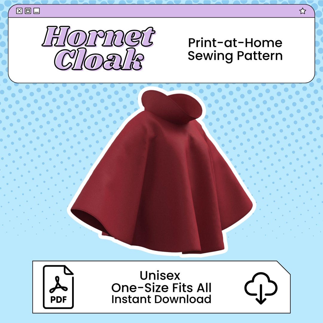 Hornet Cloak PDF Cosplay Pattern | Silksong/hollow Knight Inspired ...