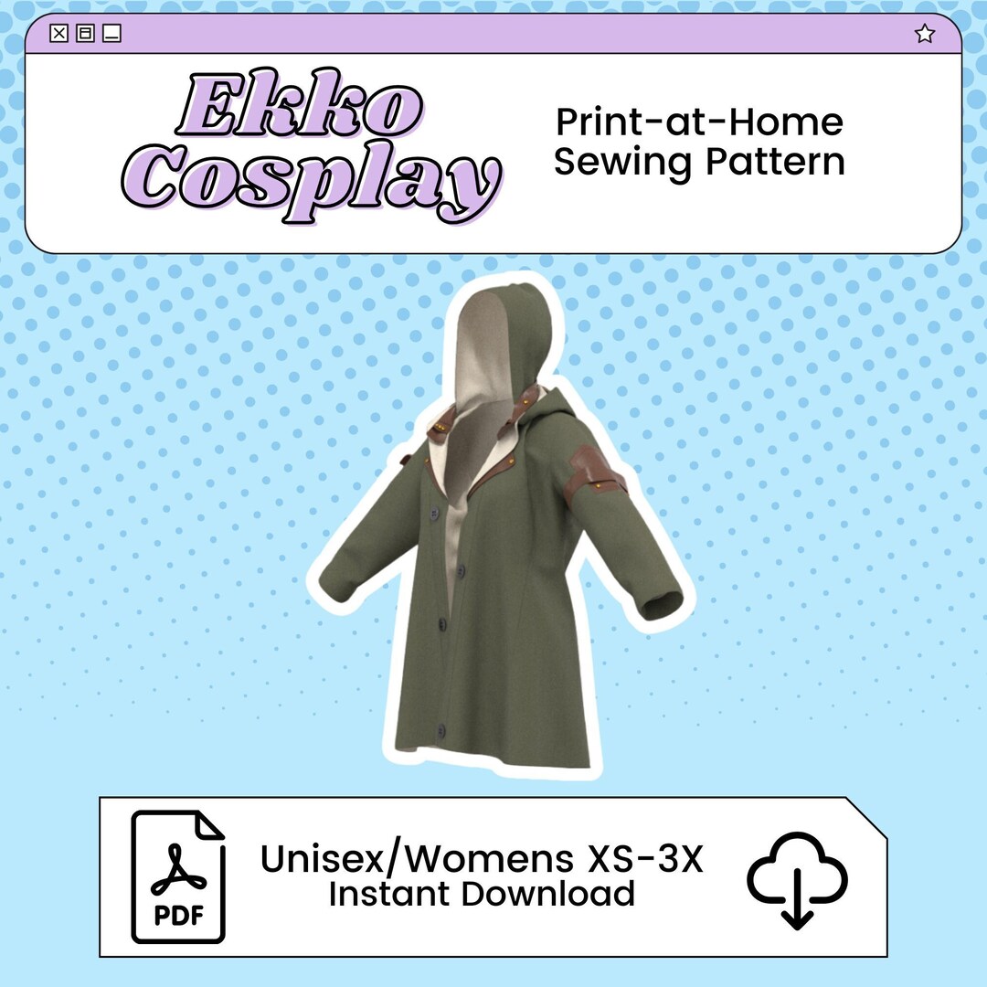 Ekko PDF Cosplay Pattern Bundle | Arcane Inspired Printable - Etsy
