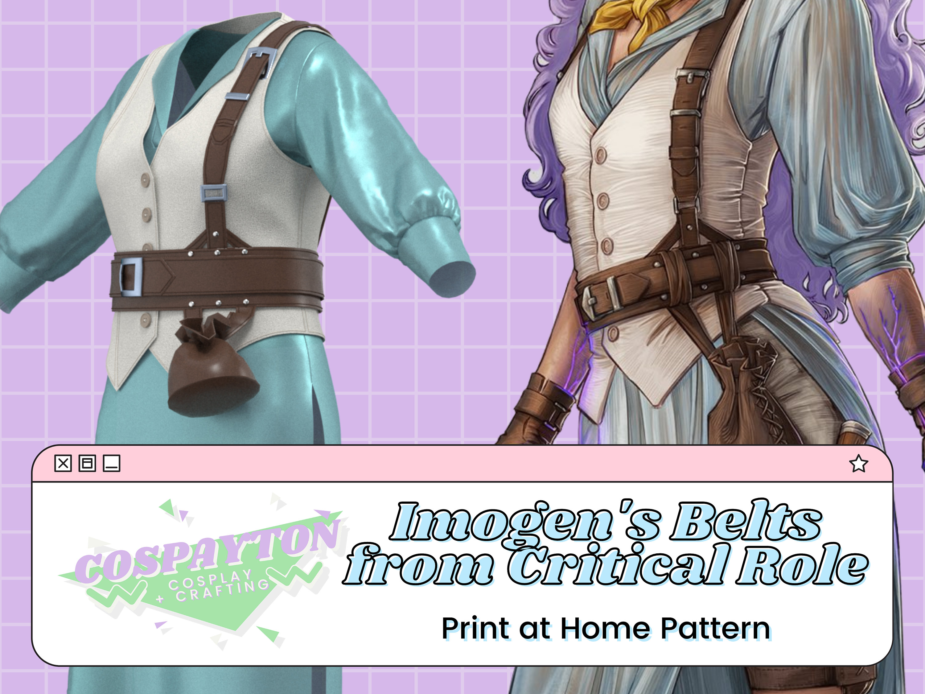 Imogen's Belts PDF Cosplay Pattern Critical Role - Etsy