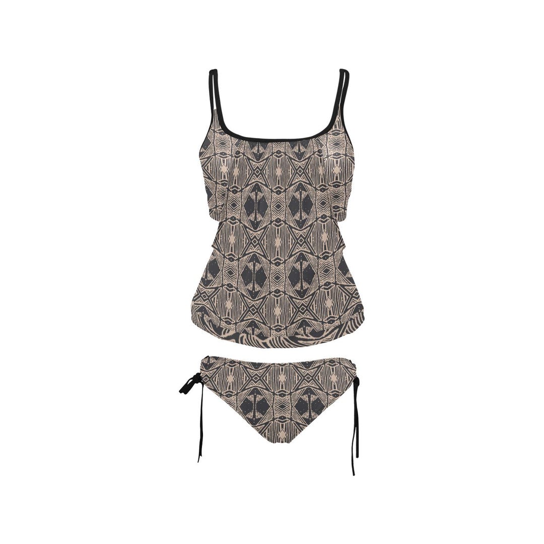 Native Print Two Piece Swimsuit for Women, Trendy Boho Swimwear, Summer ...