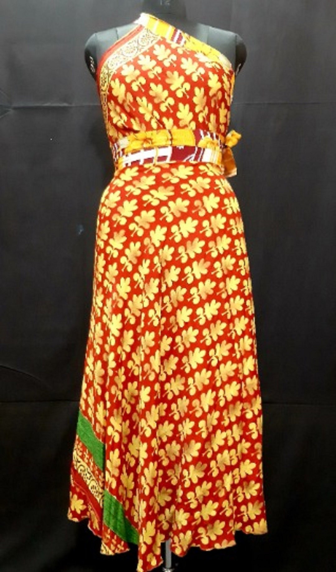 Boho Magic Sari Wrap Skirt Sarii Magic Skirt Reversible Wrap Skirt ...