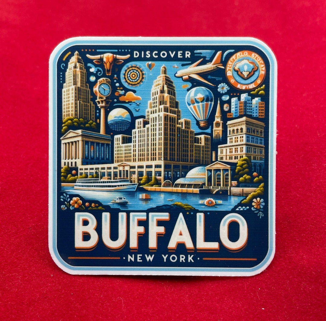 Buffalo, Stickers, Weatherproof Sticker, Travel Journal, Suitcase ...