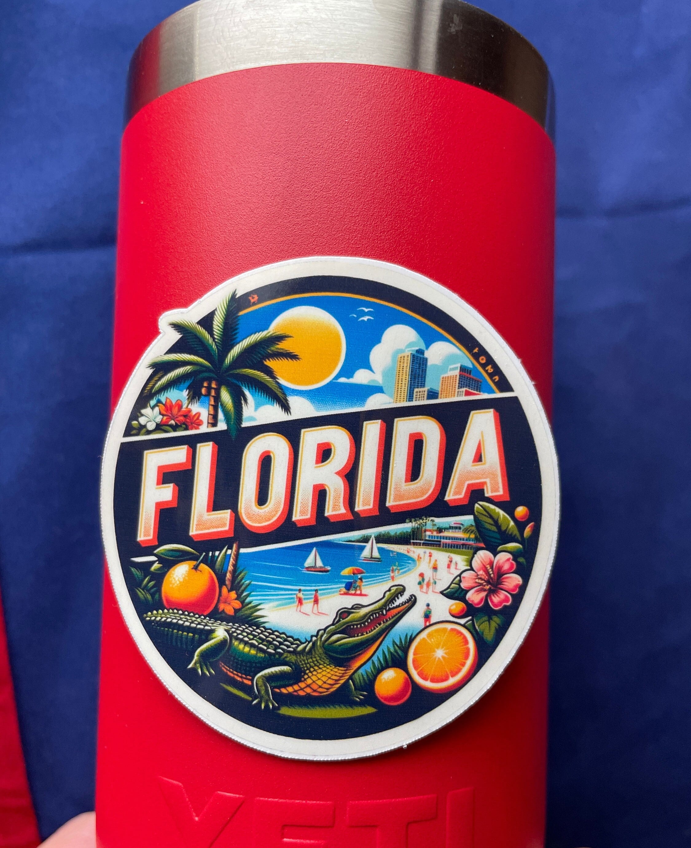 Florida Florida Travel Florida State Sticker Waterproof Sticker ...