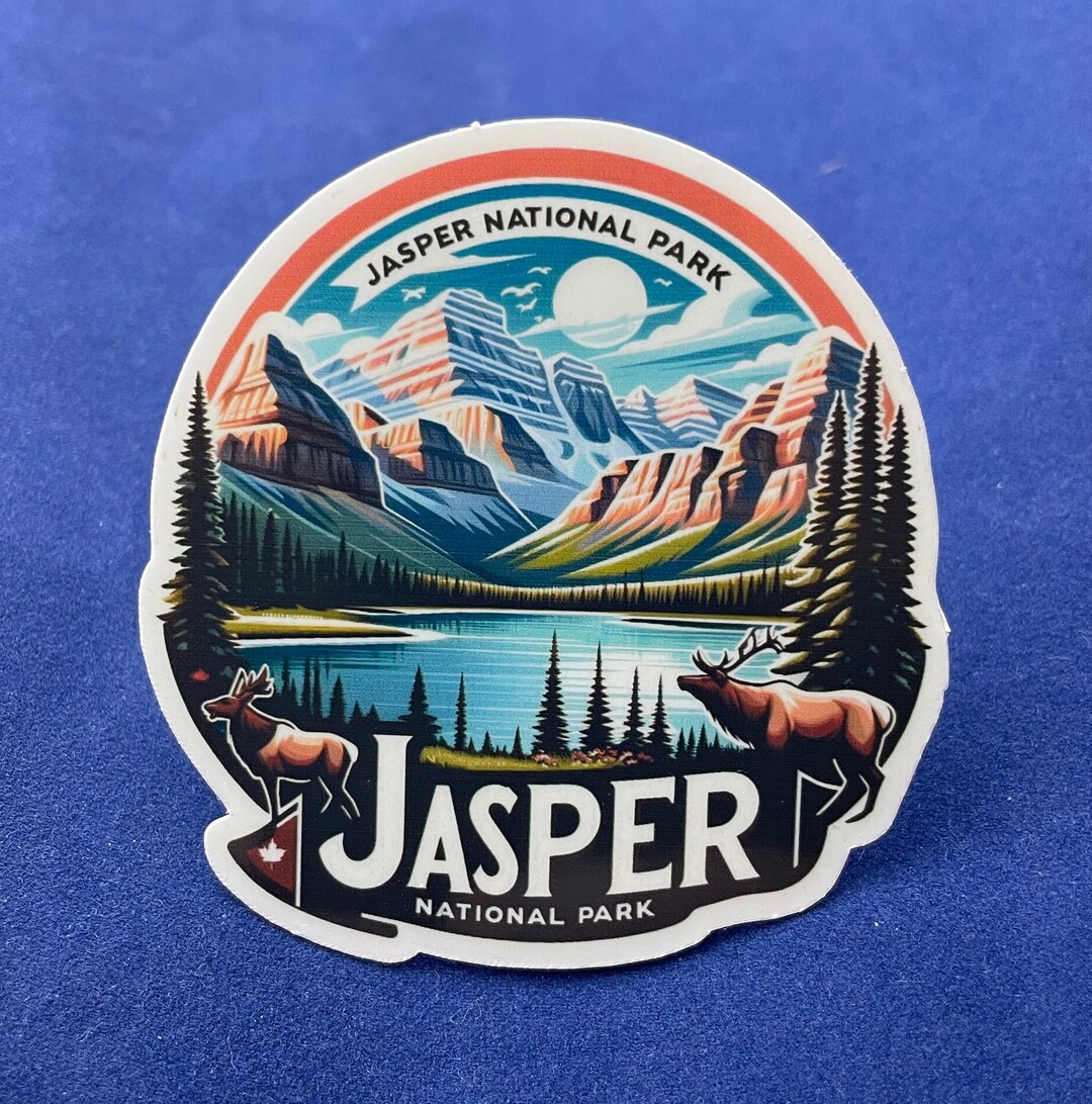 Jasper National Park, Stickers, Waterproof Sticker, Travel Journal ...