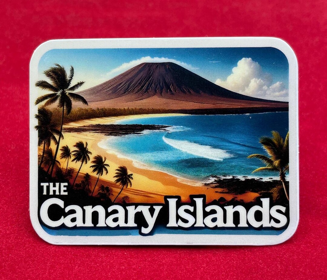 Canary Islands, Stickers, Weatherproof Sticker, Travel Journal ...