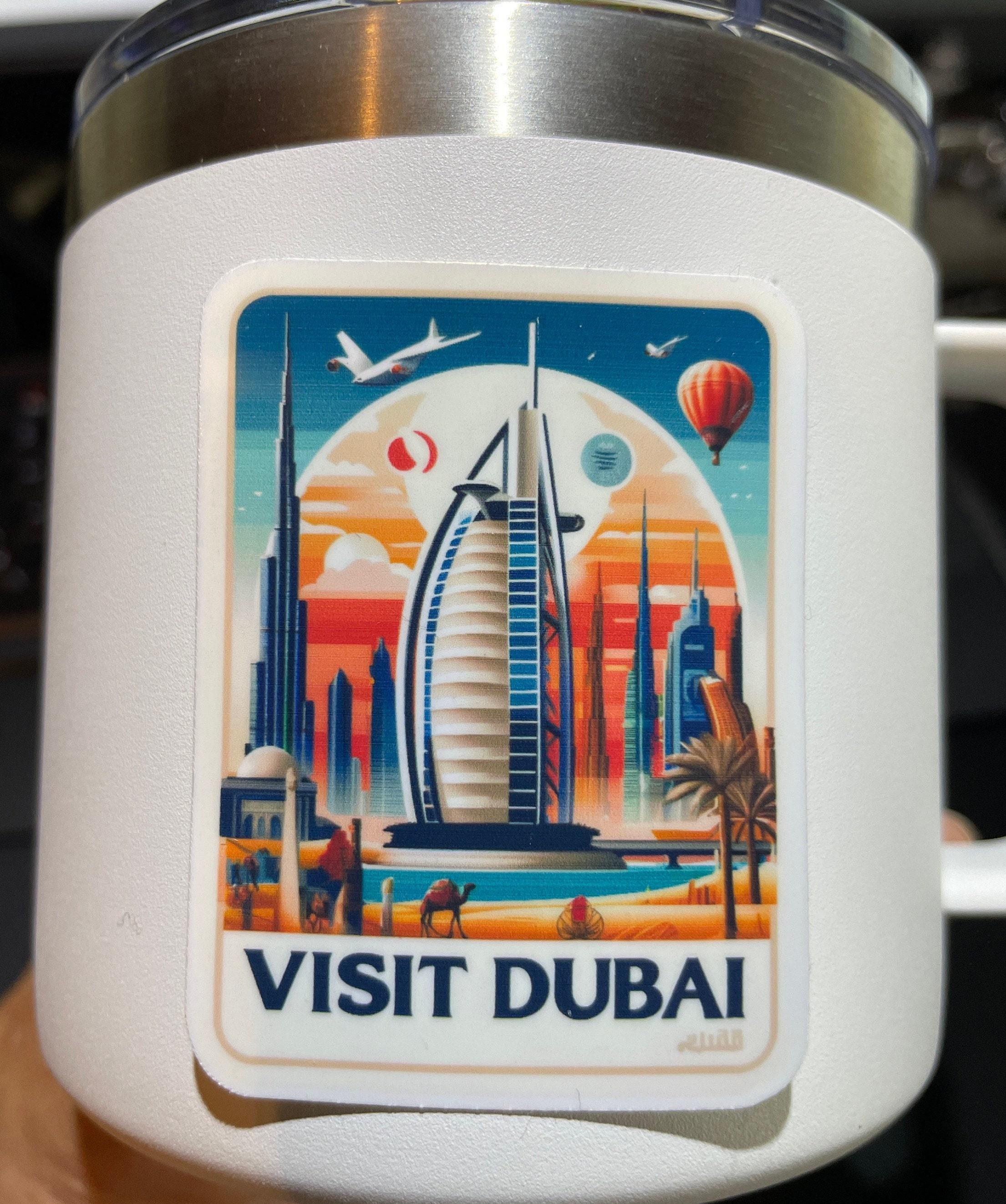 Dubai, Stickers, Weatherproof Sticker, Travel Journal, Suitcase Sticker ...