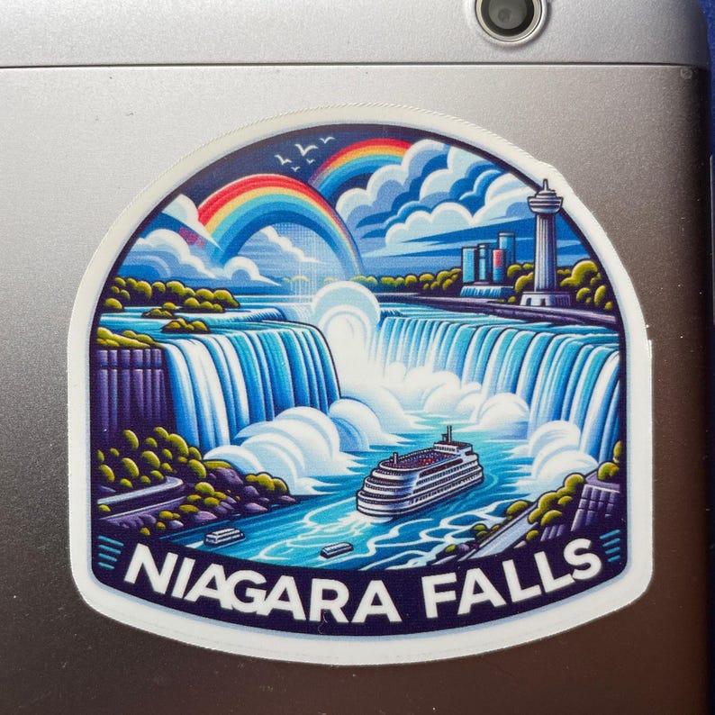 Niagara Falls | Niagara Falls Travel | | Waterproof Sticker | Vintage ...