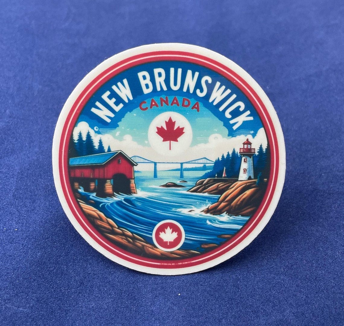 New Brunswick, Canada, Stickers, Weatherproof Sticker, Travel Journal ...