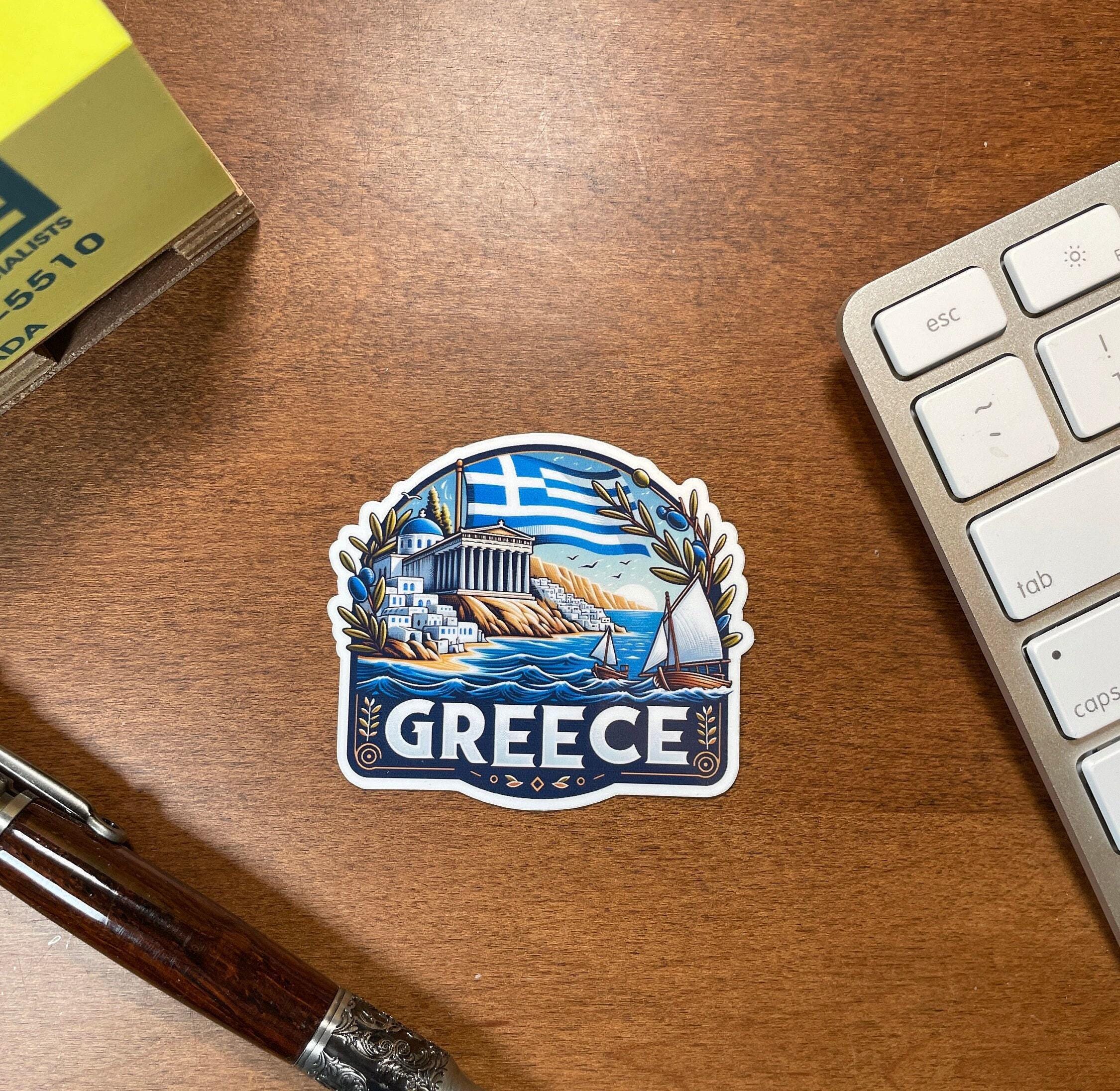 Greece | Greece Travel | Greece Sticker | Waterproof Sticker | Travel ...