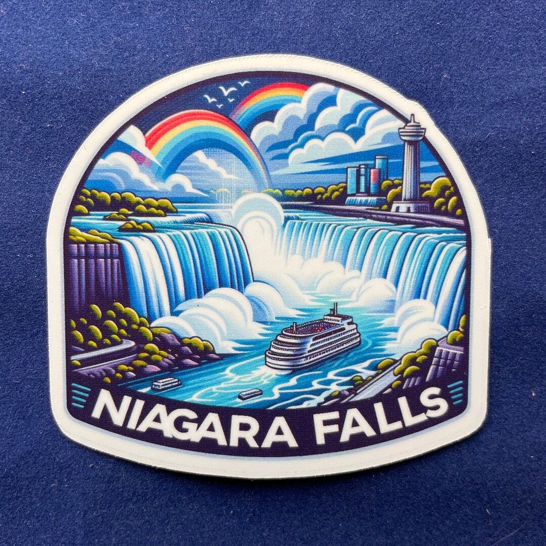 Niagara Falls | Niagara Falls Travel | | Waterproof Sticker | Vintage ...