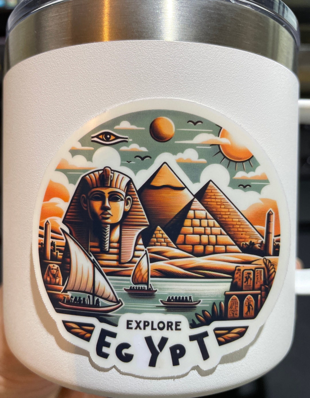 Egypt, Stickers, Weatherproof Sticker, Travel Journal, Suitcase Sticker ...