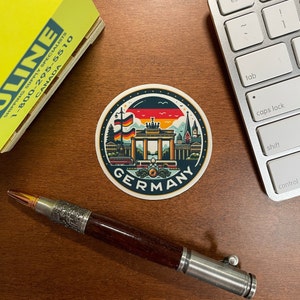 Germany, Stickers, Weatherproof Sticker, Travel Journal, Suitcase ...