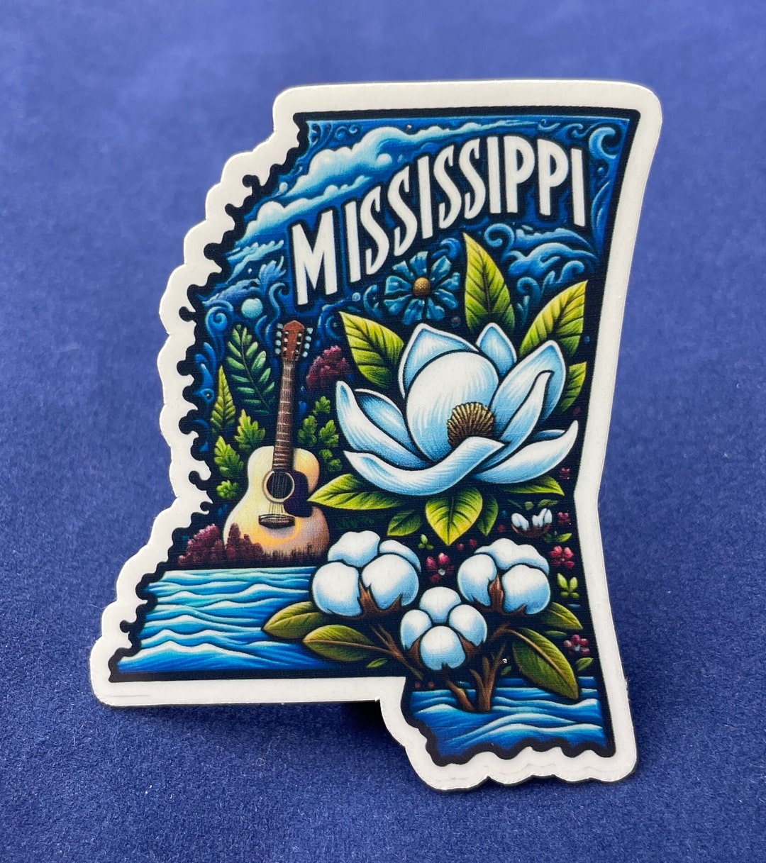 Mississippi, Stickers, Weatherproof Sticker, Travel Journal, Suitcase ...