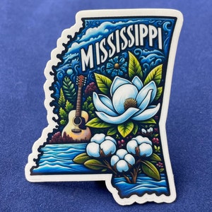 Mississippi, Stickers, Weatherproof Sticker, Travel Journal, Suitcase ...