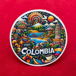 Colombia, Stickers, Weatherproof Sticker, Travel Journal, Suitcase ...
