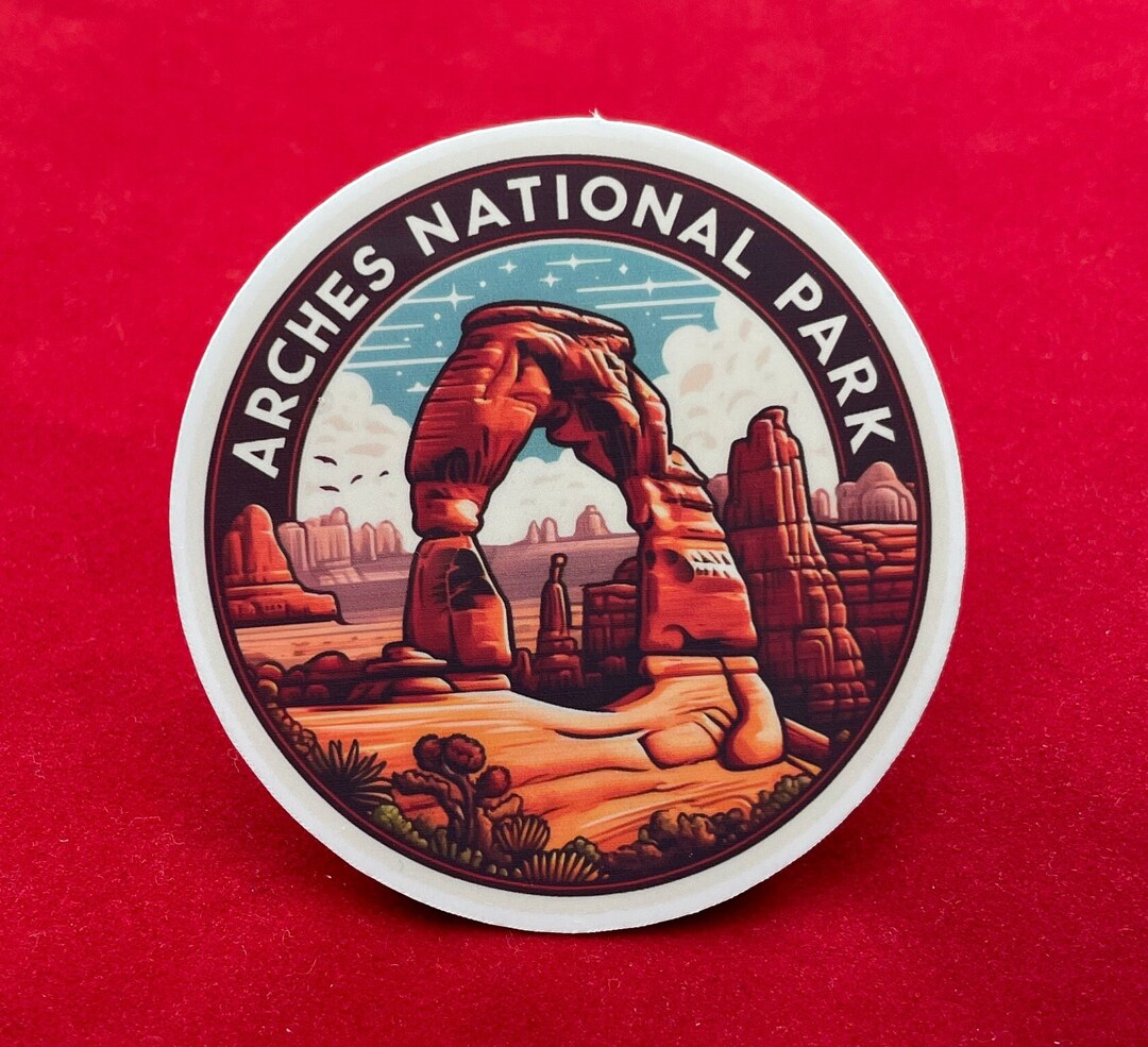 Arches, National Park, Stickers, Weatherproof Sticker, Travel Journal ...