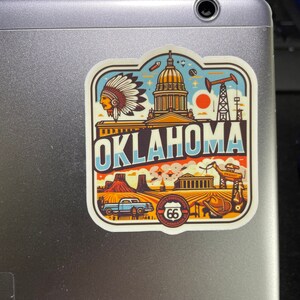 Oklahoma, Stickers, Weatherproof Sticker, Travel Journal, Suitcase ...