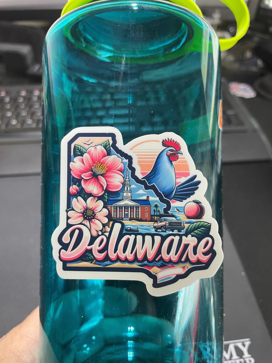 Delaware, Stickers, Weatherproof Sticker, Travel Journal, Suitcase ...