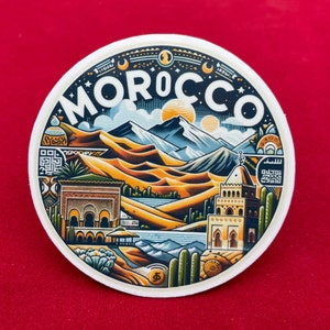 Morocco, Africa, Stickers, Weatherproof Sticker, Travel Journal ...
