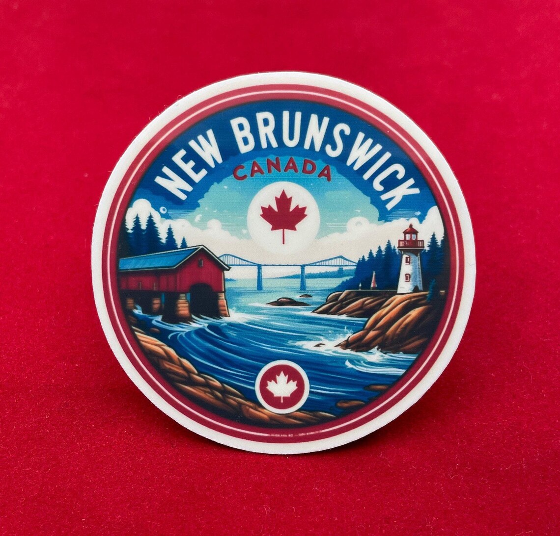 New Brunswick, Canada, Stickers, Weatherproof Sticker, Travel Journal ...