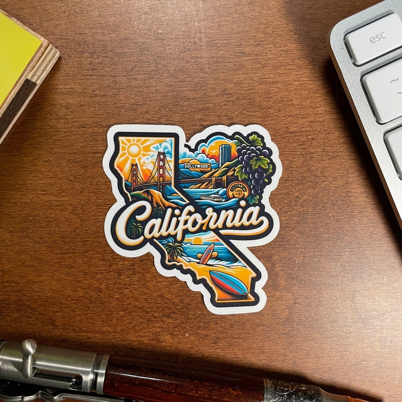 California California Travel Travel Decal Waterproof Sticker Travel ...