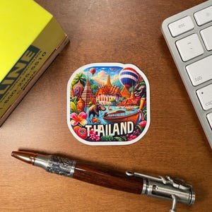 Thailand | Thailand Travel | Waterproof Sticker | Travel Sticker ...