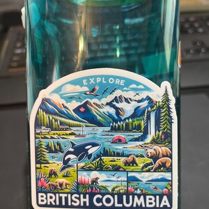 British Columbia, Stickers, Weatherproof Sticker, Travel Journal ...