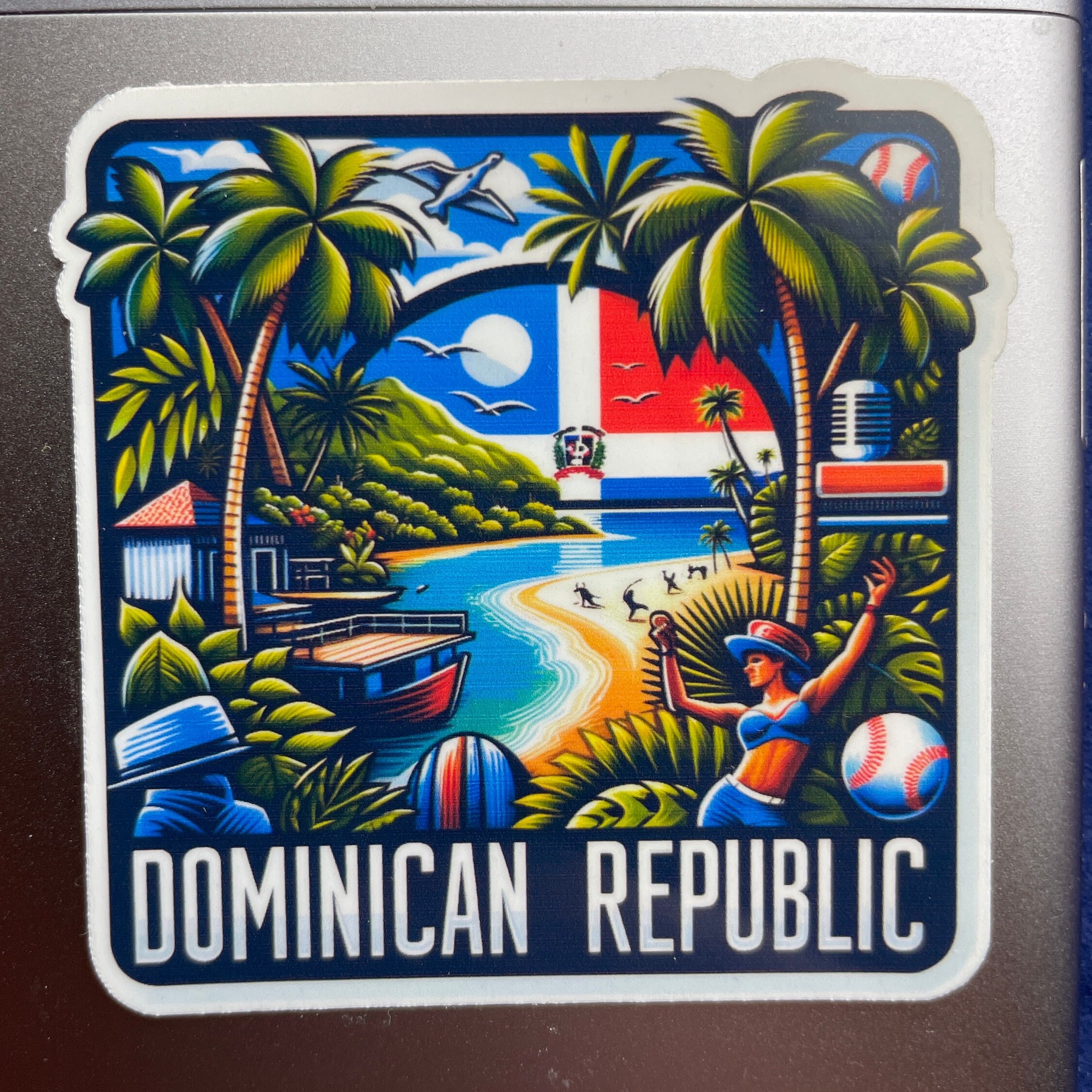 Dominican Republic Dominican Republic Sticker Waterproof Sticker Travel ...