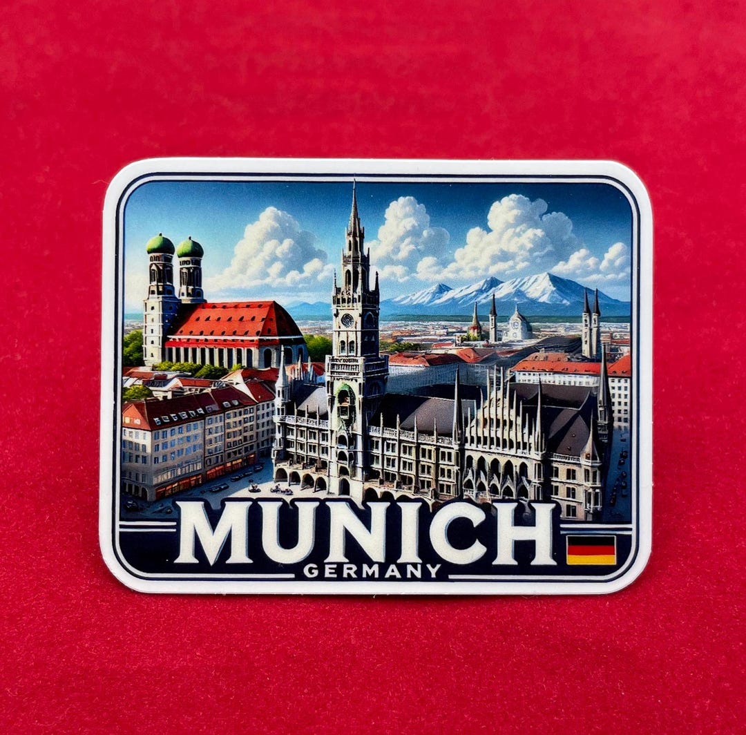 Munich, Germany, Stickers, Weatherproof Sticker, Travel Journal ...