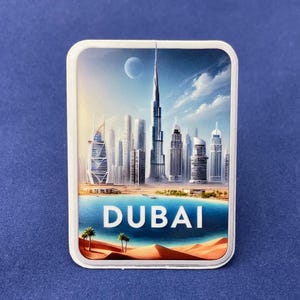 Dubai, Stickers, Weatherproof Sticker, Travel Journal, Suitcase Sticker ...