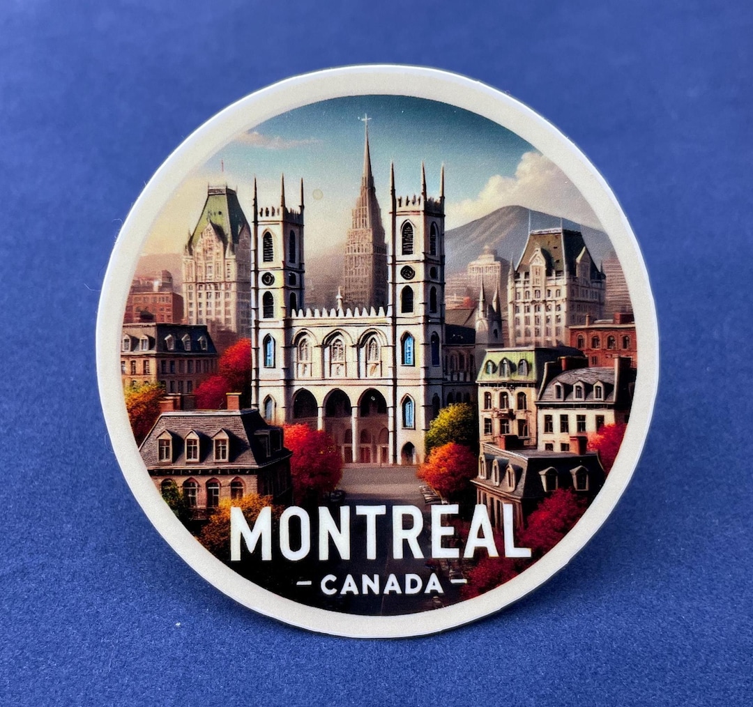 Montreal, Canada, Stickers, Weatherproof Sticker, Travel Journal ...