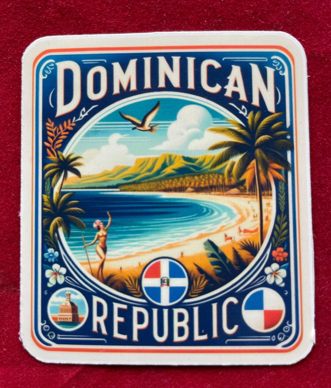 Dominican Republic Travel Sticker | Waterproof Vinyl Decal - Etsy