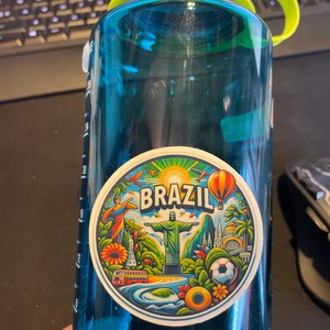 Brazil, Stickers, Weatherproof Sticker, Travel Journal, Suitcase ...