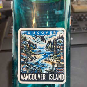 Vancouver Island, Stickers, Weatherproof Sticker, Travel Journal ...