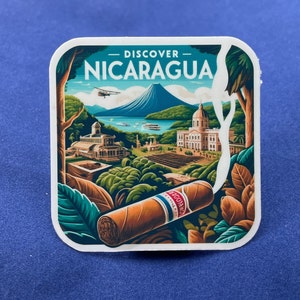 Nicaragua, Stickers, Weatherproof Sticker, Travel Journal, Suitcase ...