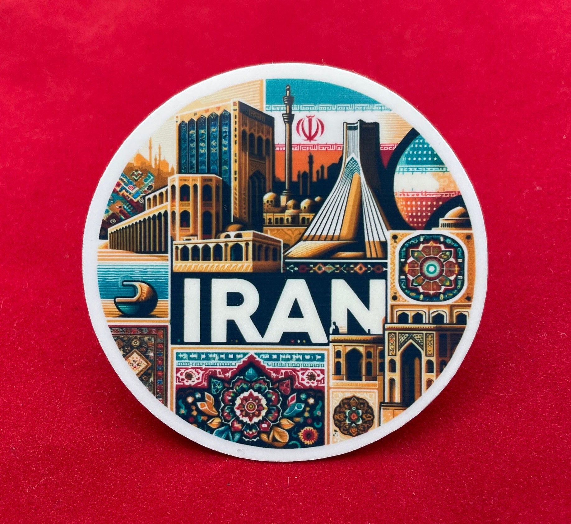 Iran, Stickers, Weatherproof Sticker, Travel Journal, Suitcase Sticker ...