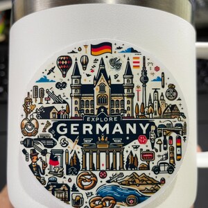 Germany, Stickers, Weatherproof Sticker, Travel Journal, Suitcase ...