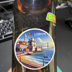 Lisbon, Portugal, Stickers, Weatherproof Sticker, Travel Journal ...